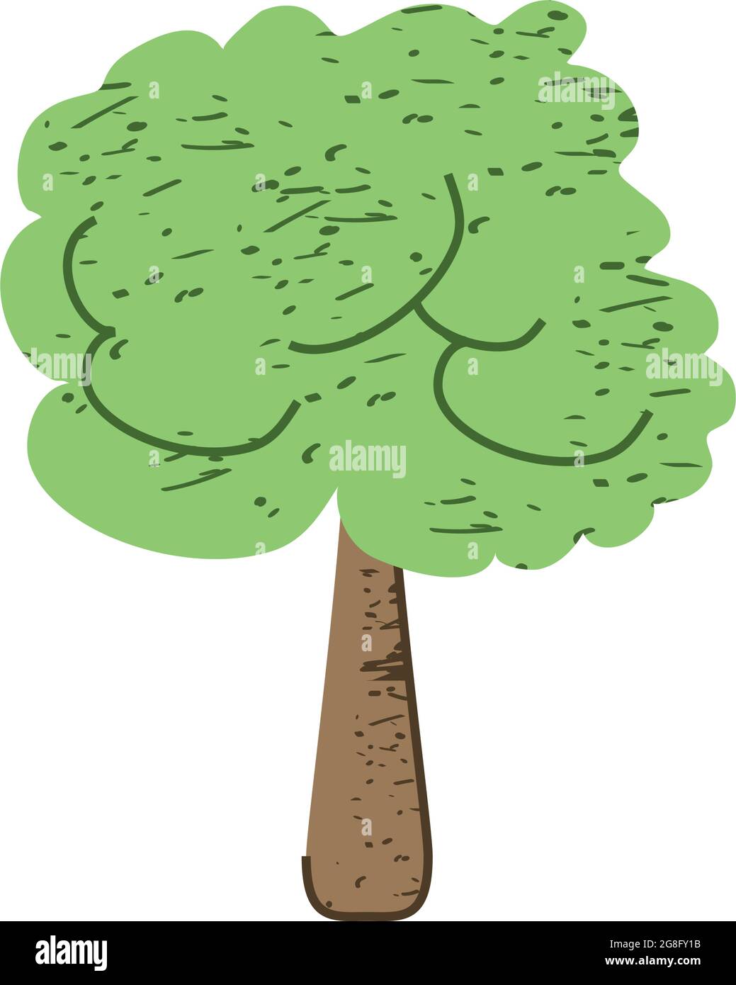 Greenery frond tree Stock Vector Images - Alamy