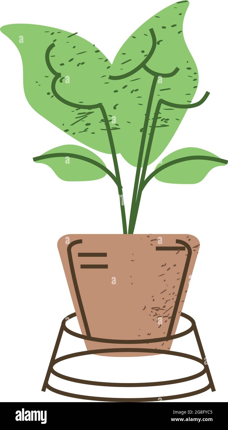 houseplant in stand Stock Vector Image & Art - Alamy