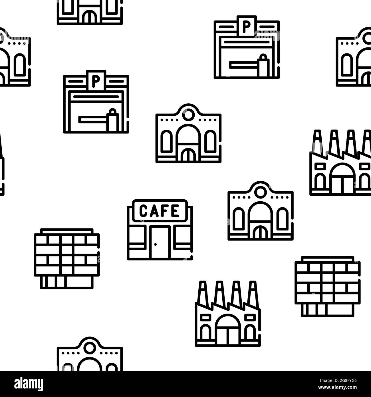 Building Architecture Vector Seamless Pattern Stock Vector Image & Art ...