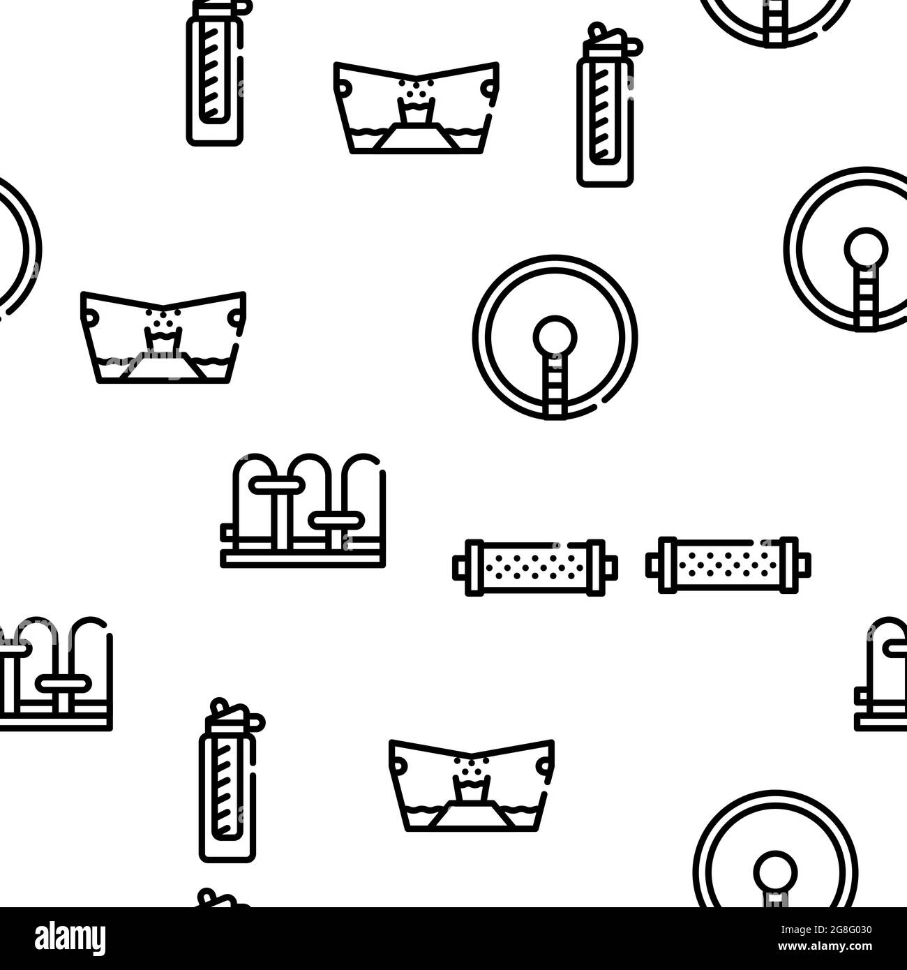 Water Treatment Filter Vector Seamless Pattern Stock Vector Image & Art ...