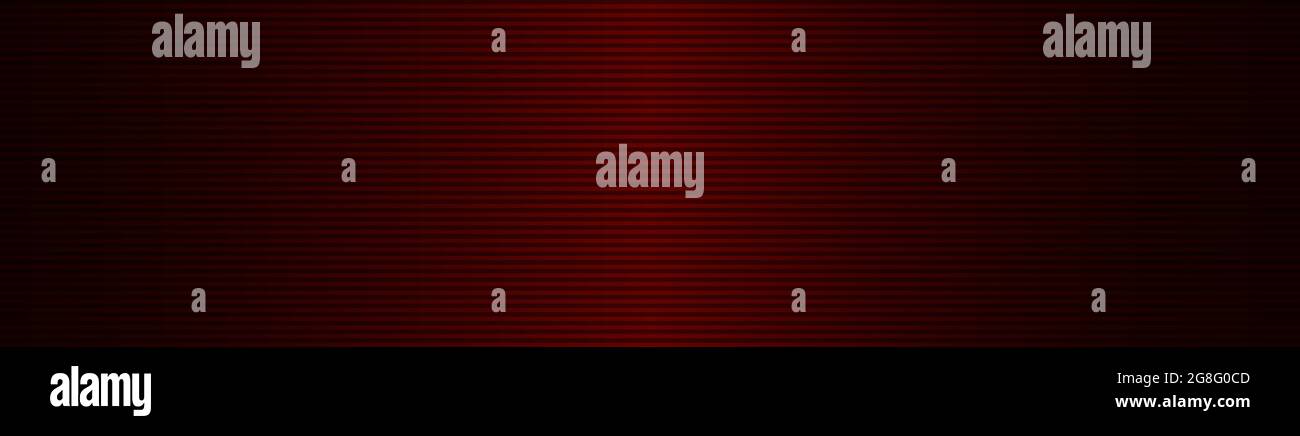 Abstract wide striped lined horizontal glowing background. Scan dark ...