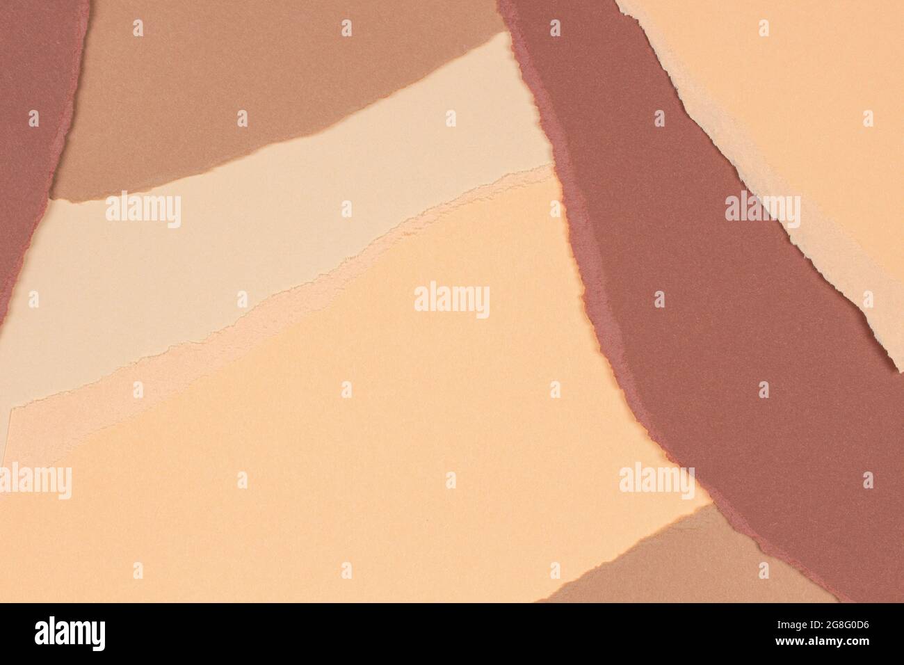 Torn grunge ripped beige brown geometric paper background. Colorful ...