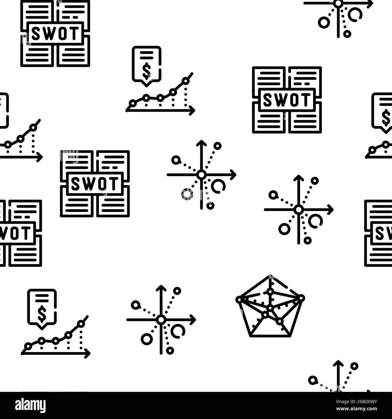 Data Analysis Diagram Vector Seamless Pattern Stock Vector Image & Art ...