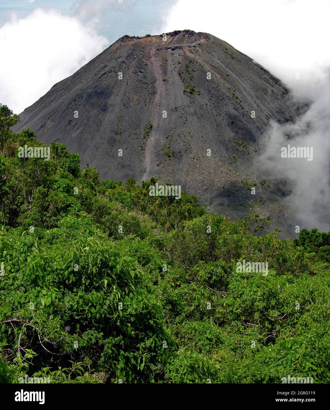 Volcán de Izalco, Parque Nacional Cerro Verde, El Salvador C.A Stock ...
