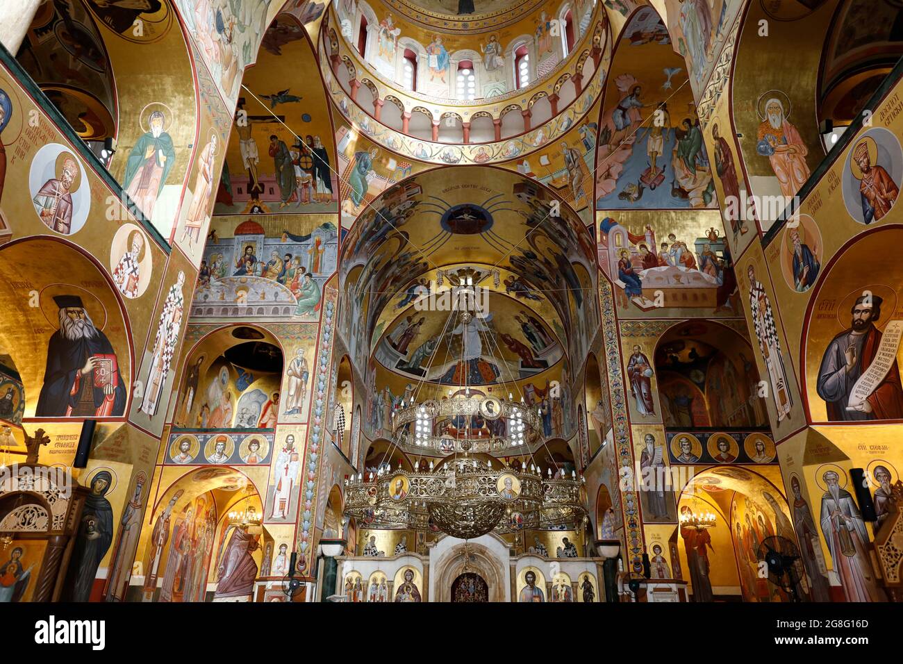 Resurrection Orthodox Cathedral, Podgorica, Montenegro, Europe Stock ...