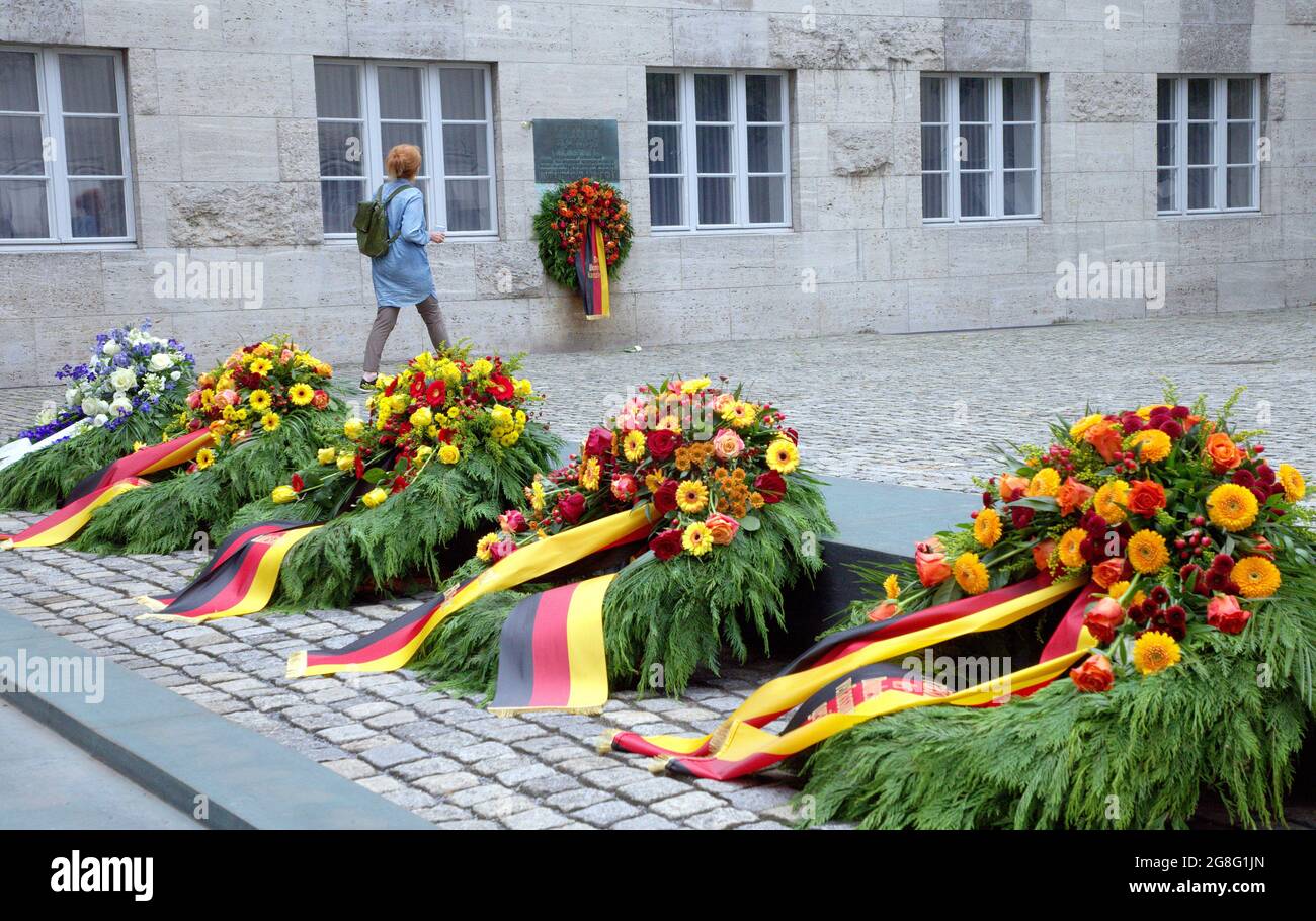 Berlin, Germany. 20th July, 2021. At the German Resistance Memorial ...
