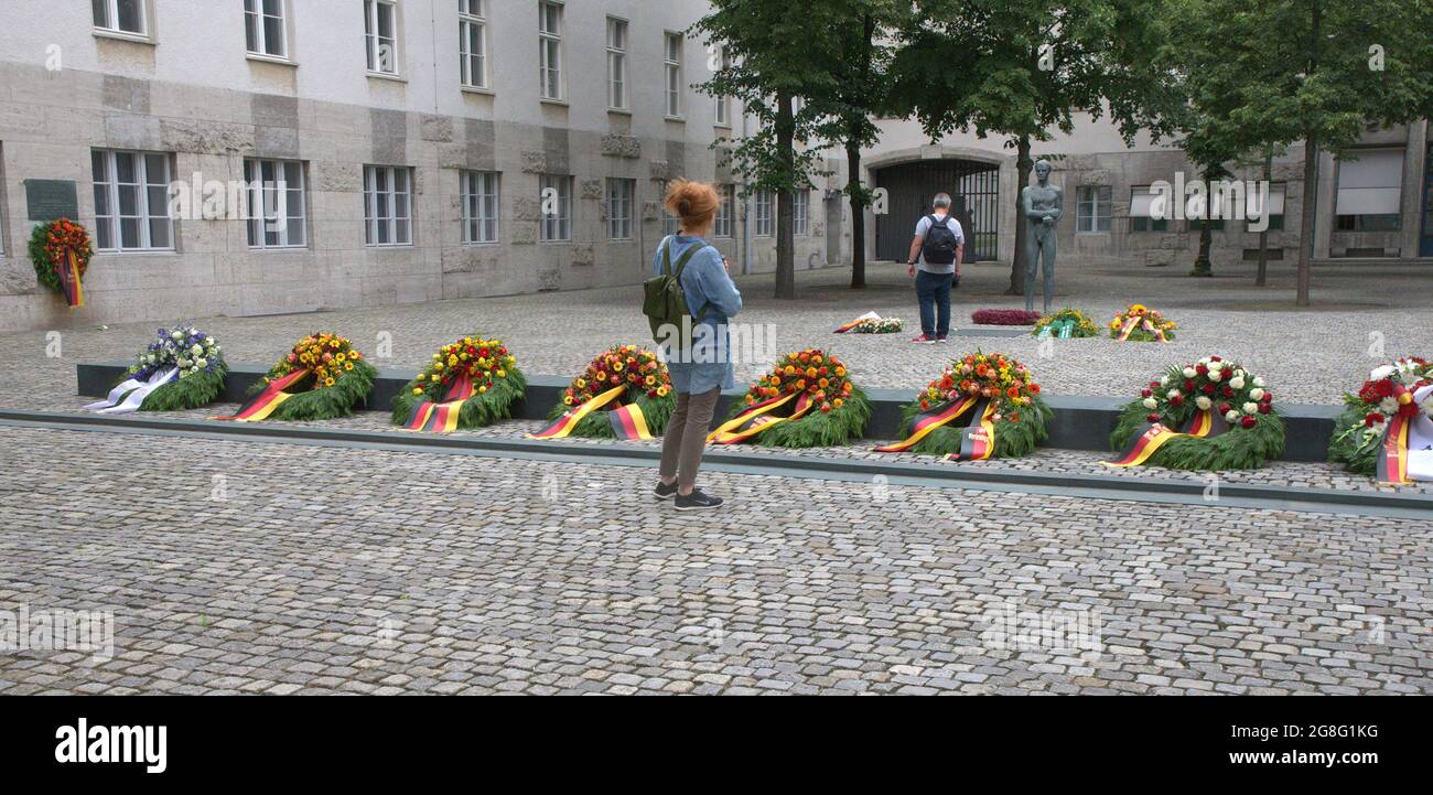 Berlin, Germany. 20th July, 2021. At the German Resistance Memorial ...