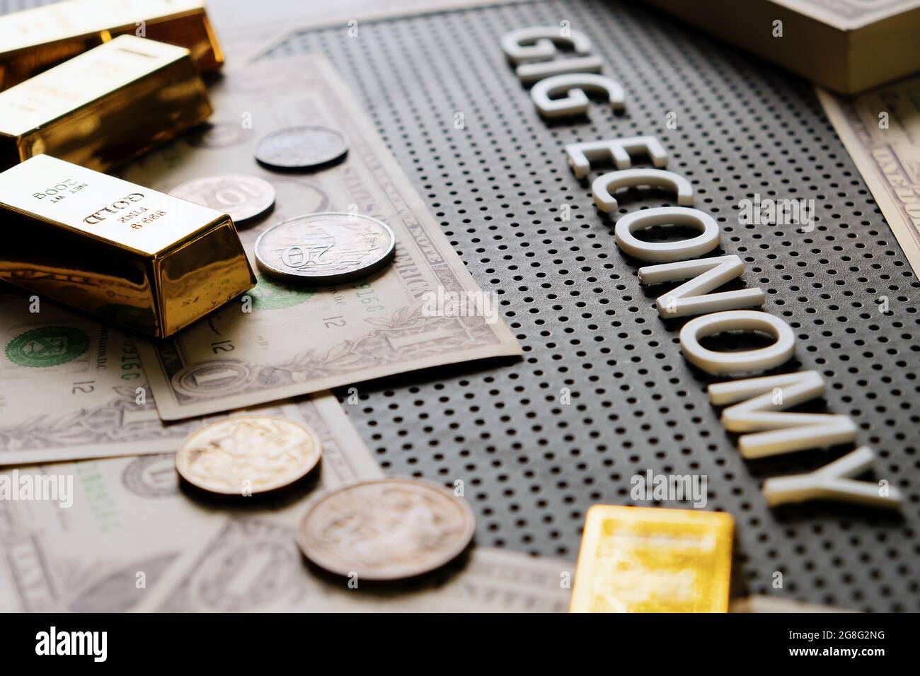 concept image of Gig Economy background Stock Photo - Alamy