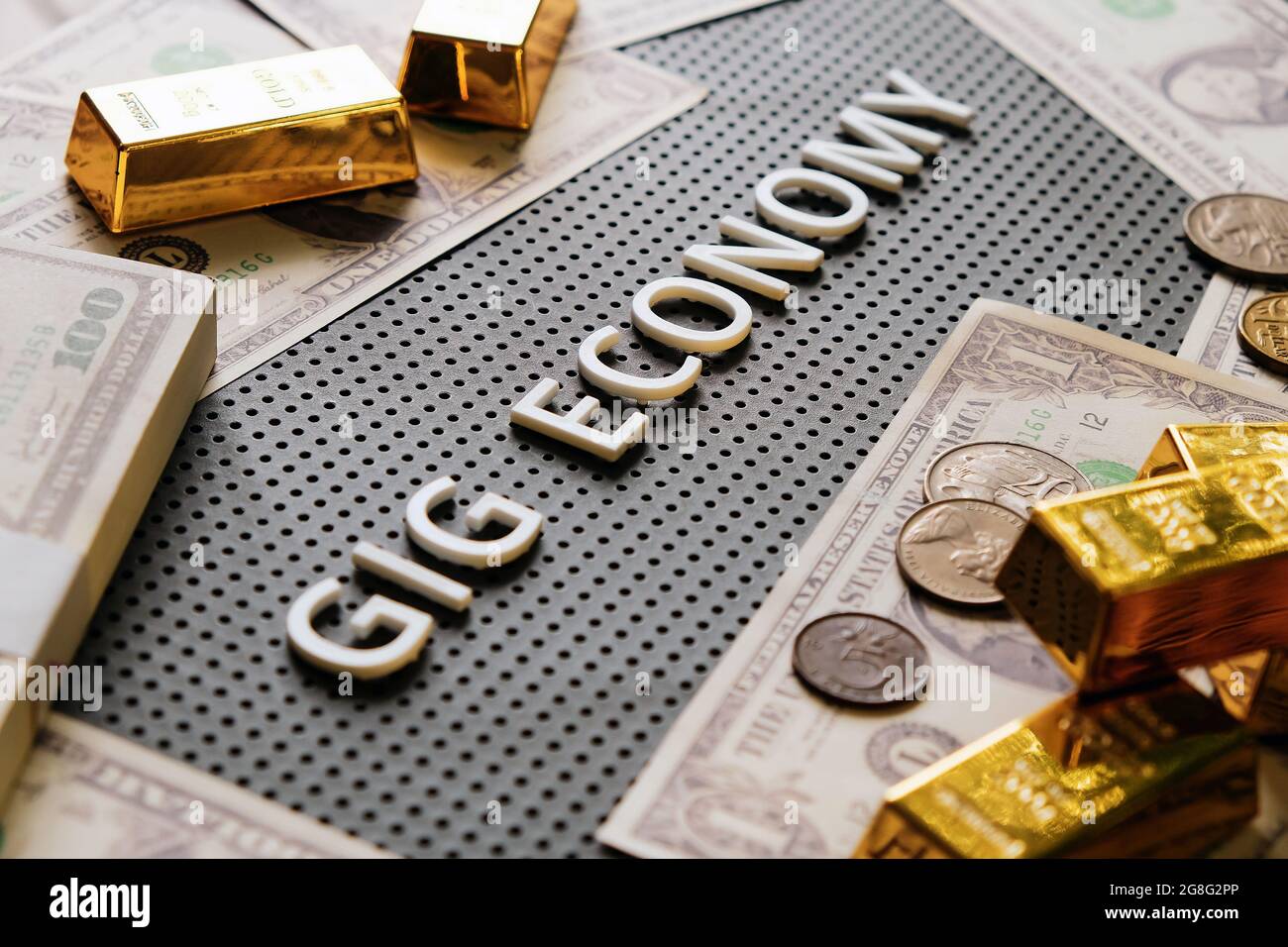 concept image of Gig Economy background Stock Photo - Alamy