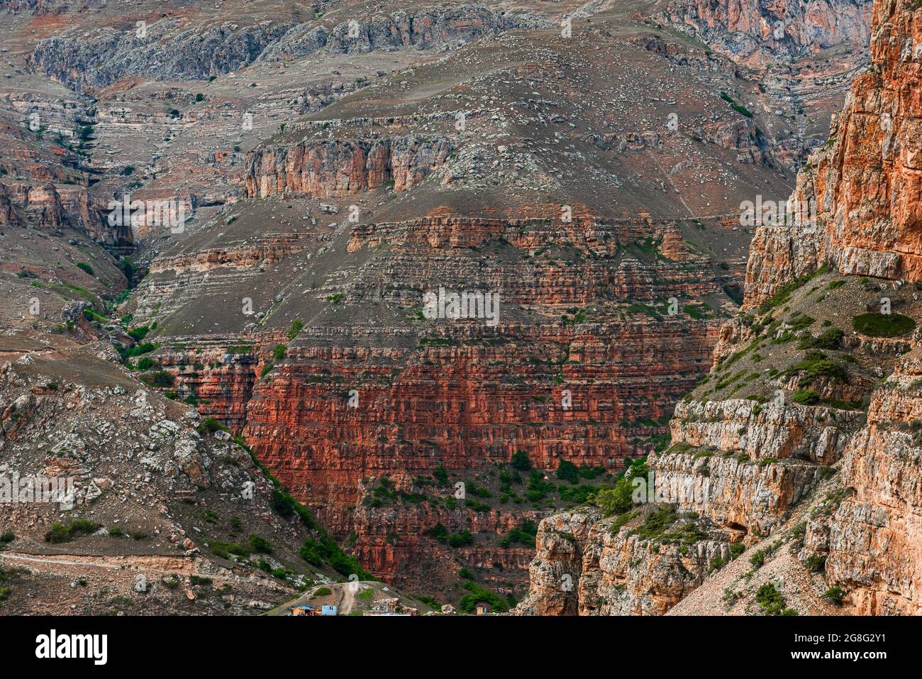Old rock layers in canyon Stock Photo - Alamy