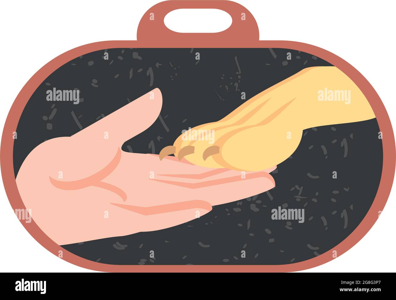 Dog handshake Stock Vector Images - Alamy