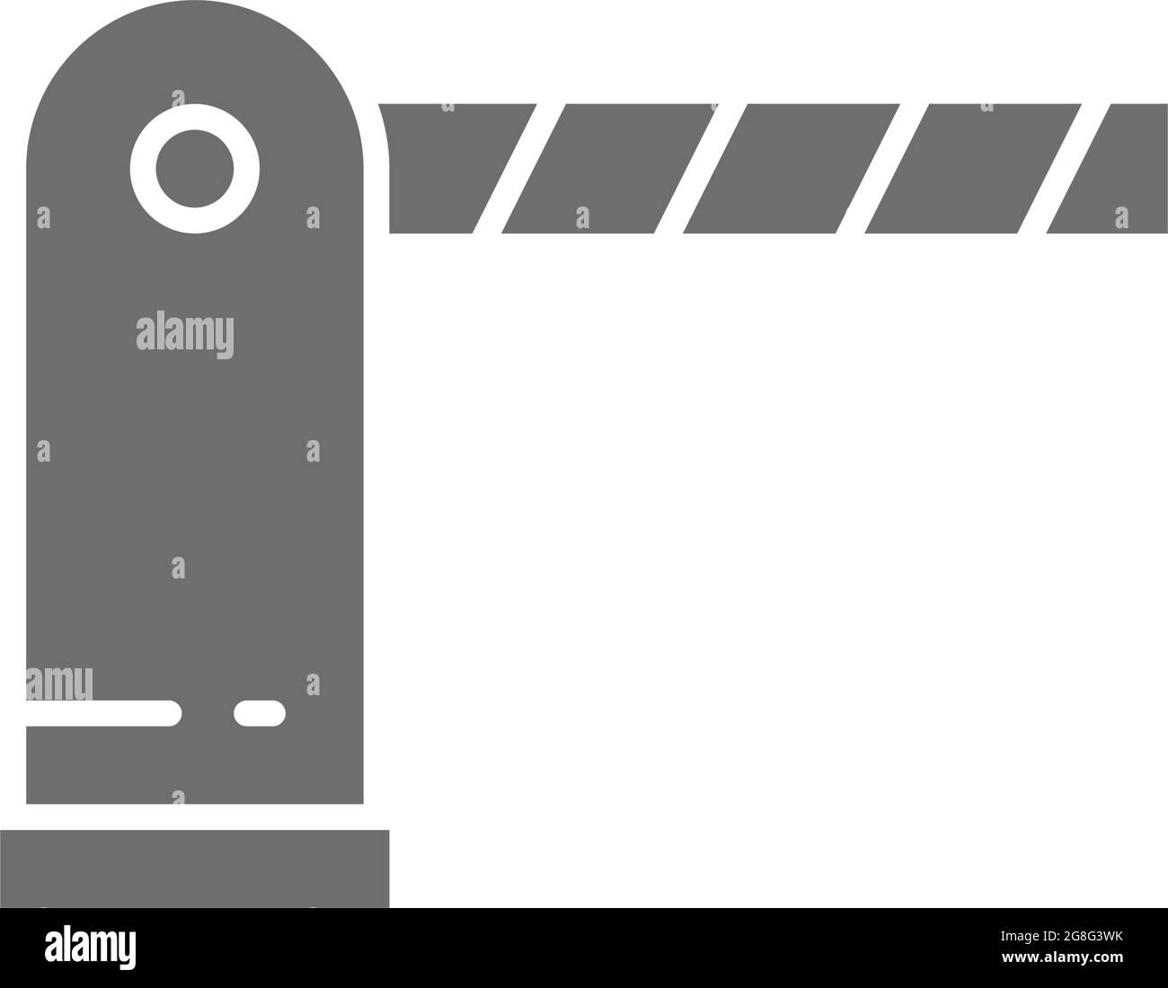 Automatic gate entry icon Cut Out Stock Images & Pictures - Alamy