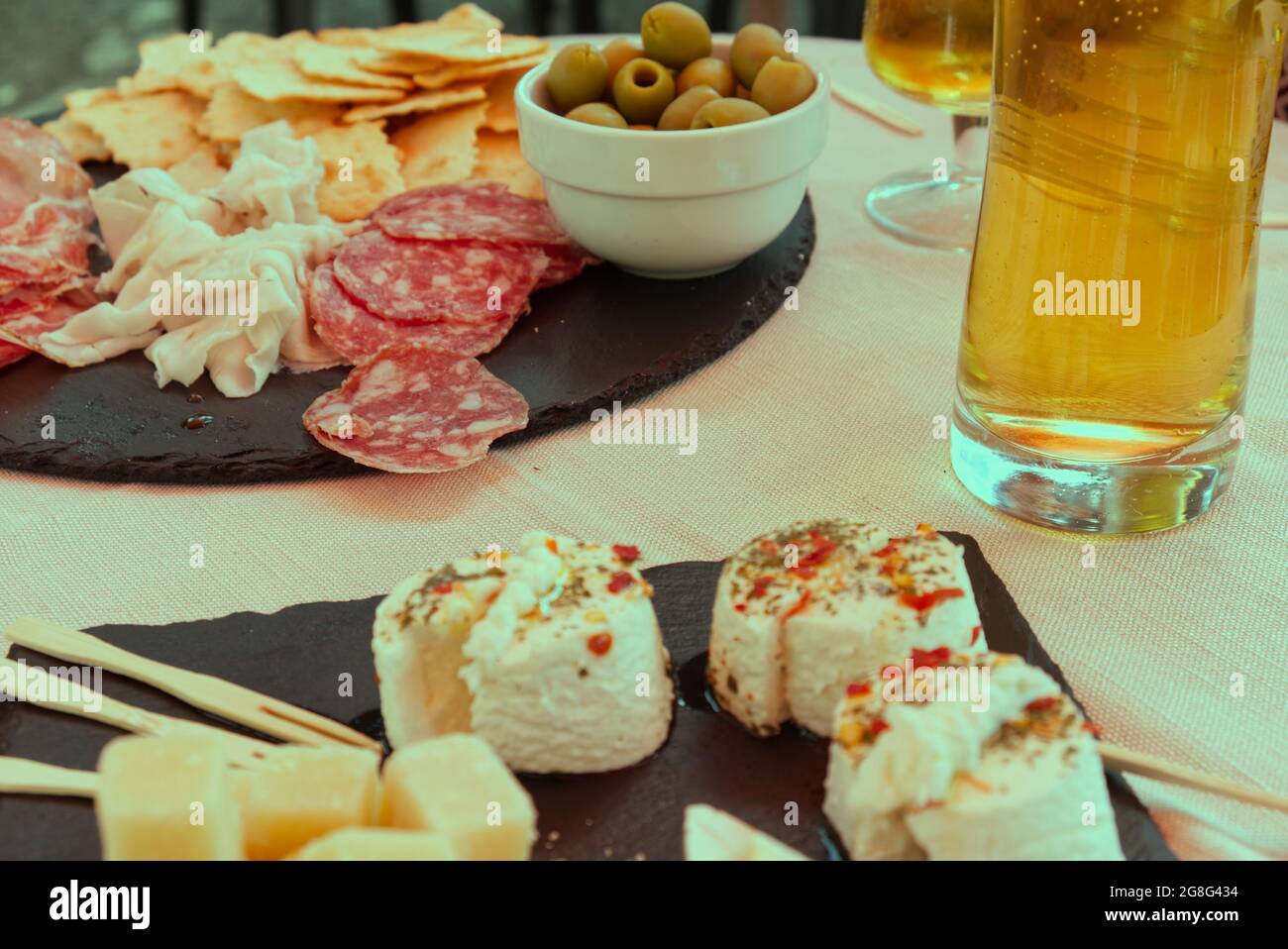 Italian antipasto buffet in hi-res stock photography and images - Alamy