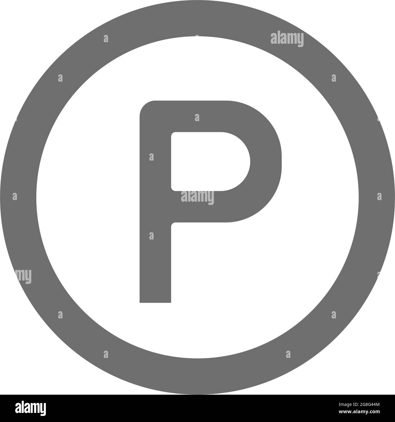 Vector car parking sign allowed grey icon Stock Vector Image & Art - Alamy