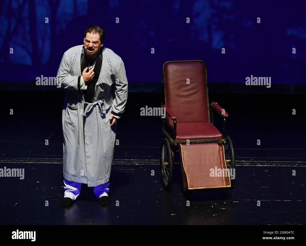 20 July 2021, Bavaria, Füssen: Patrick Stanke as Ferdinand Graf ...