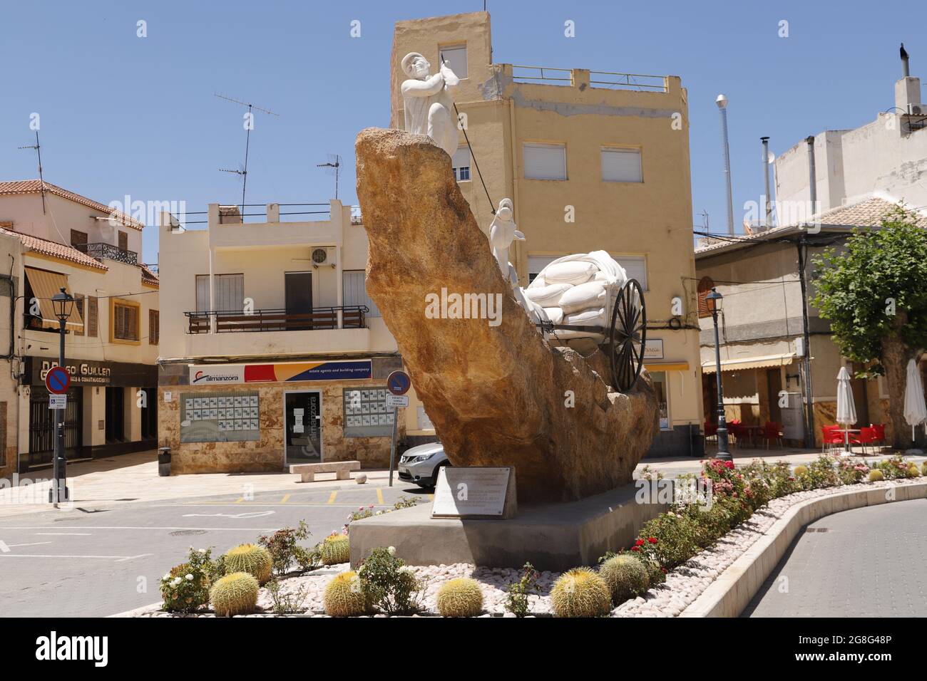 Albox city in Almeria, Spain, Plaza nueva Stock Photo - Alamy