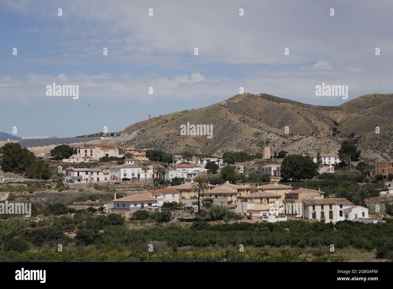 Arboleas village overview the Almanzora valley Stock Photo - Alamy