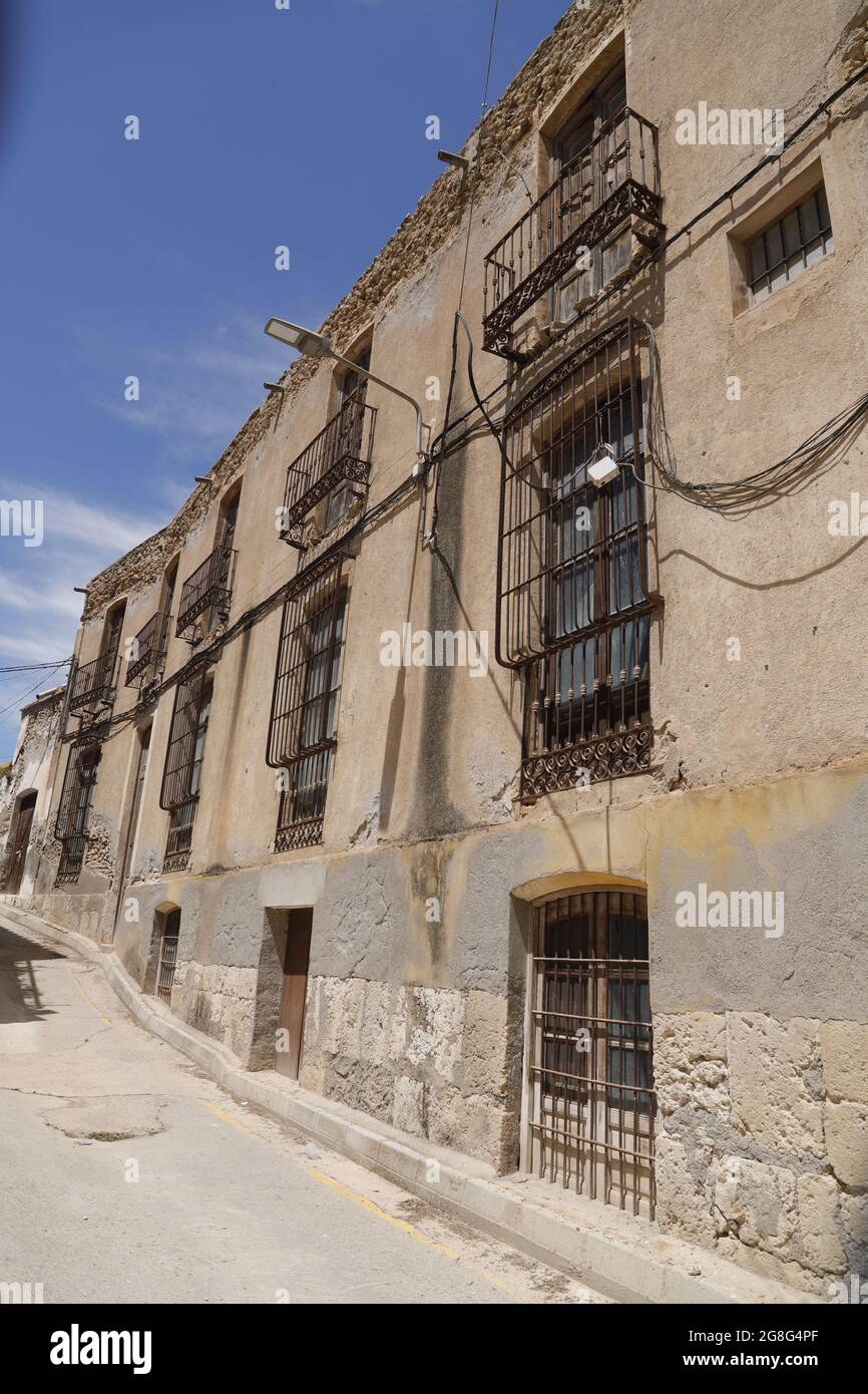 Arboleas village with the church Iglesia de Santiago Stock Photo - Alamy