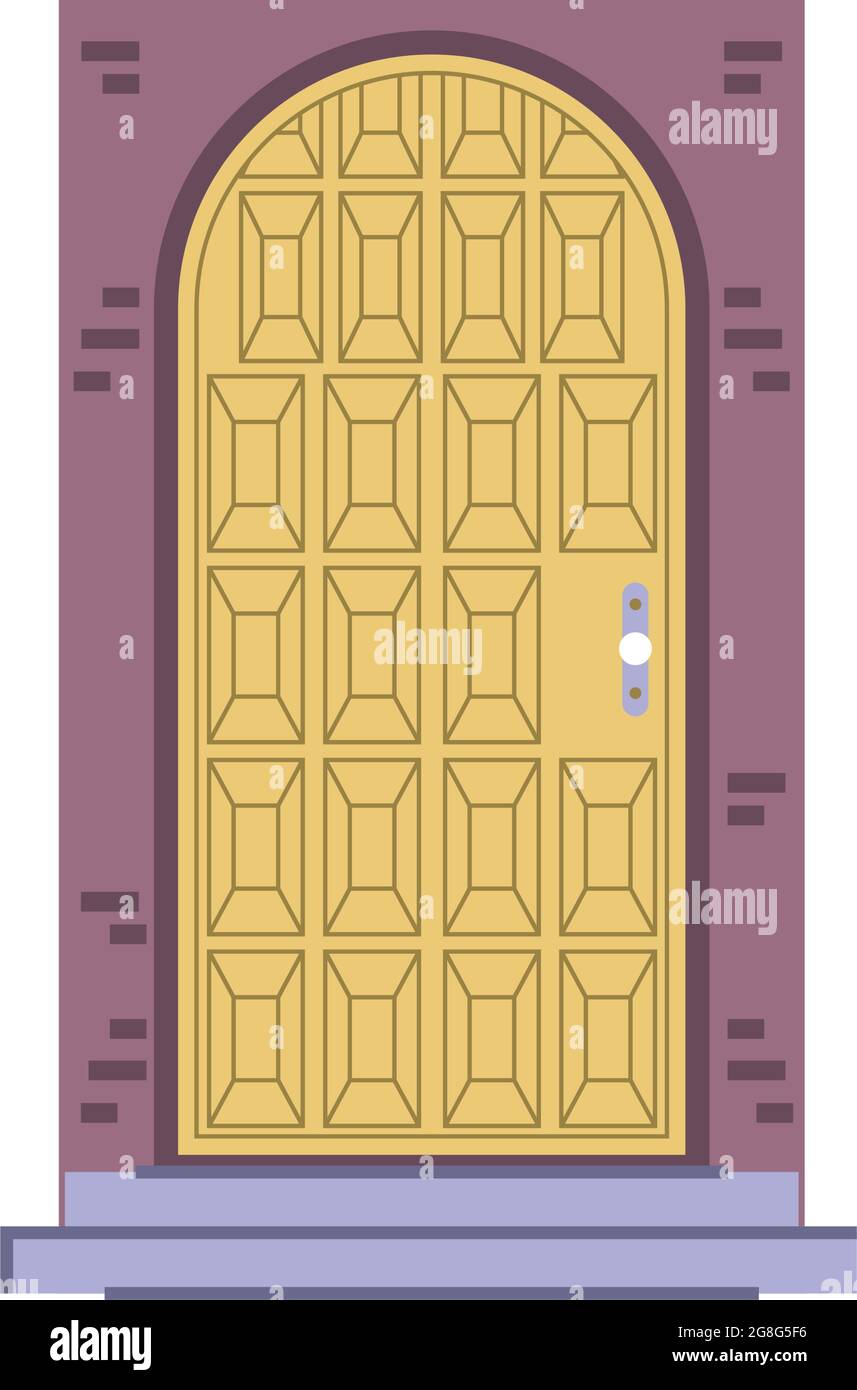 golden front door Stock Vector Image & Art - Alamy