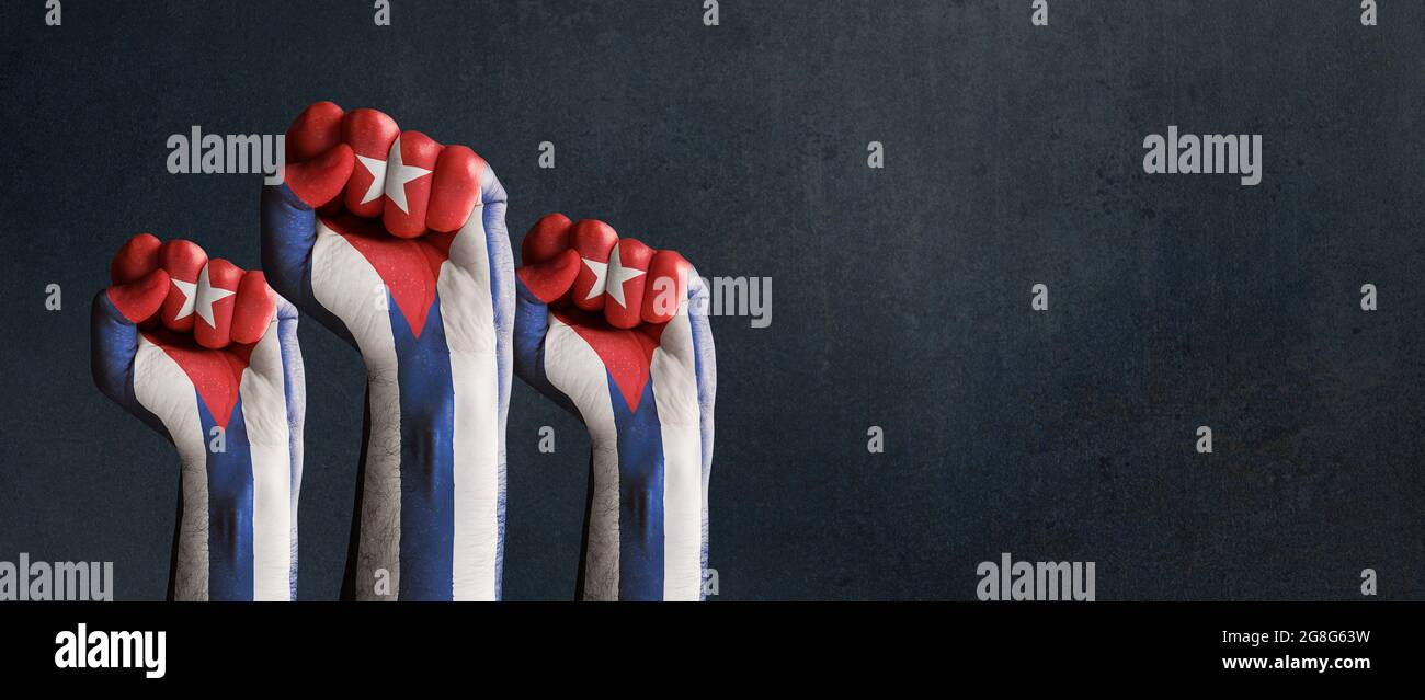 Raised fist flag hi-res stock photography and images - Alamy