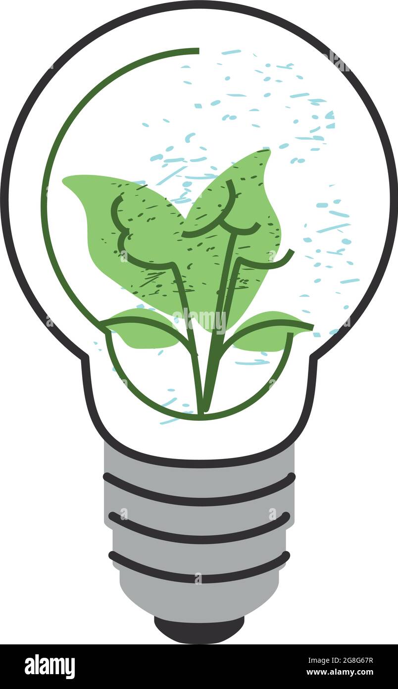 environment bulb and plant Stock Vector Image & Art - Alamy