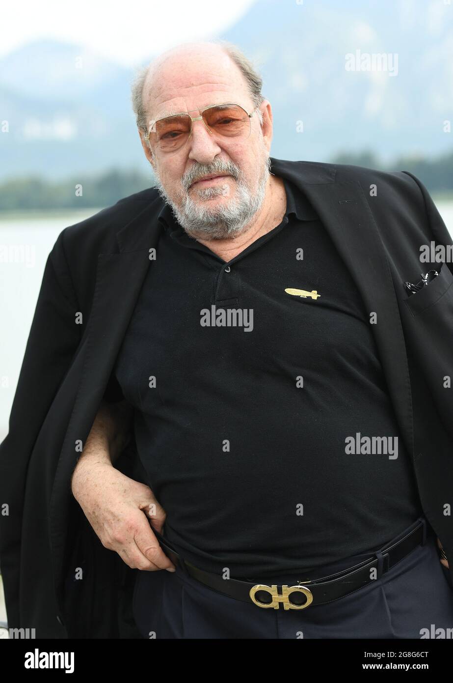 20 July 2021, Bavaria, Füssen: Composer Ralph Siegel looks into the ...