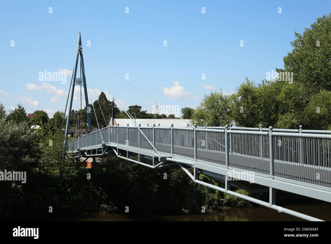 Sabrina bridge crossing the river Severn in Worcester, Worcestershire ...