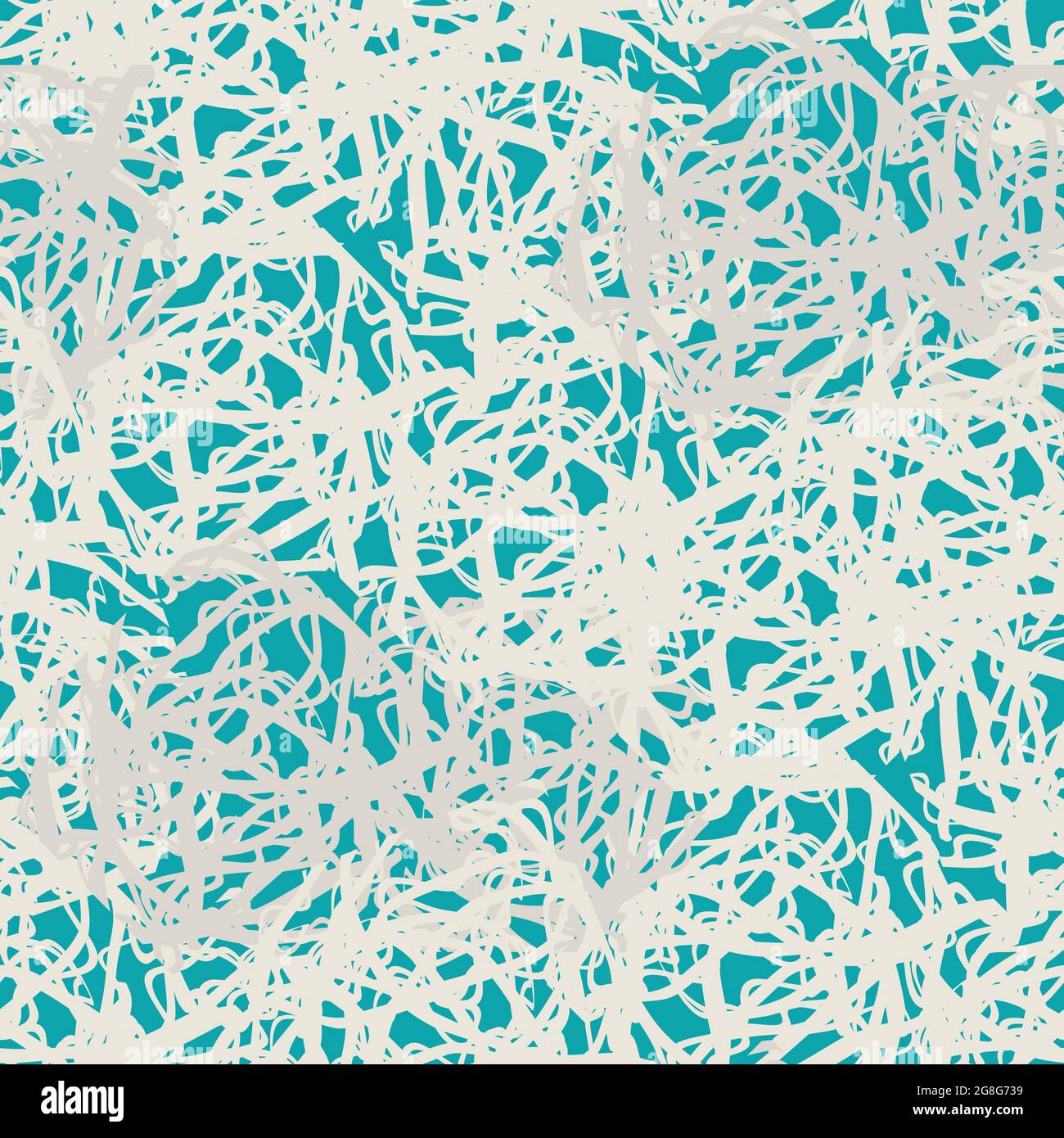Abstract lace vector seamless pattern background. Blue white backdrop ...
