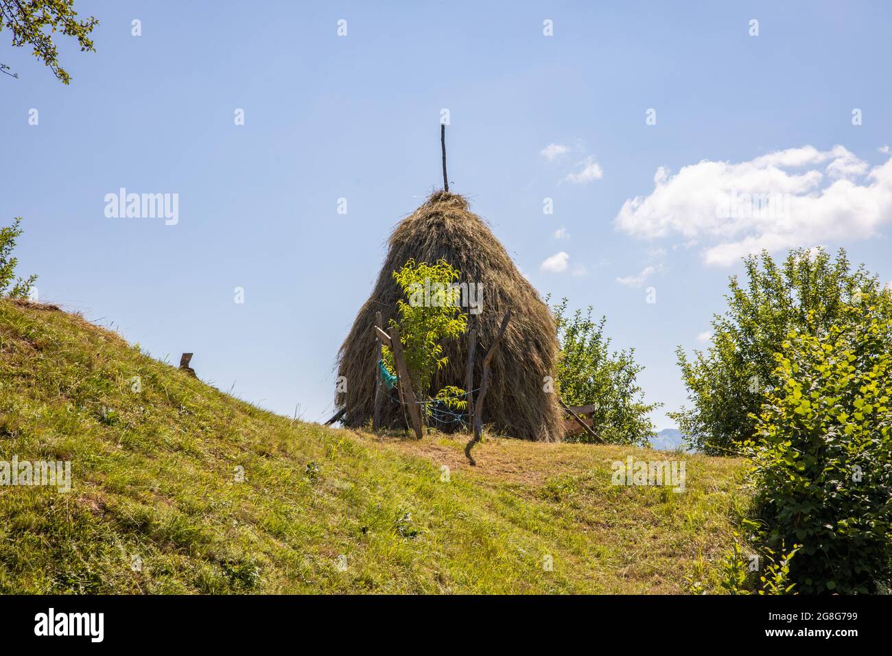 Picturesque view of Lupsa Mountain Village in Apuseni Mountains ...