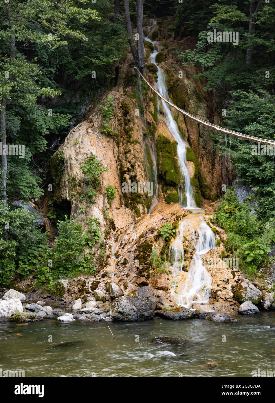 Sipote waterfall in Romania Stock Photo - Alamy