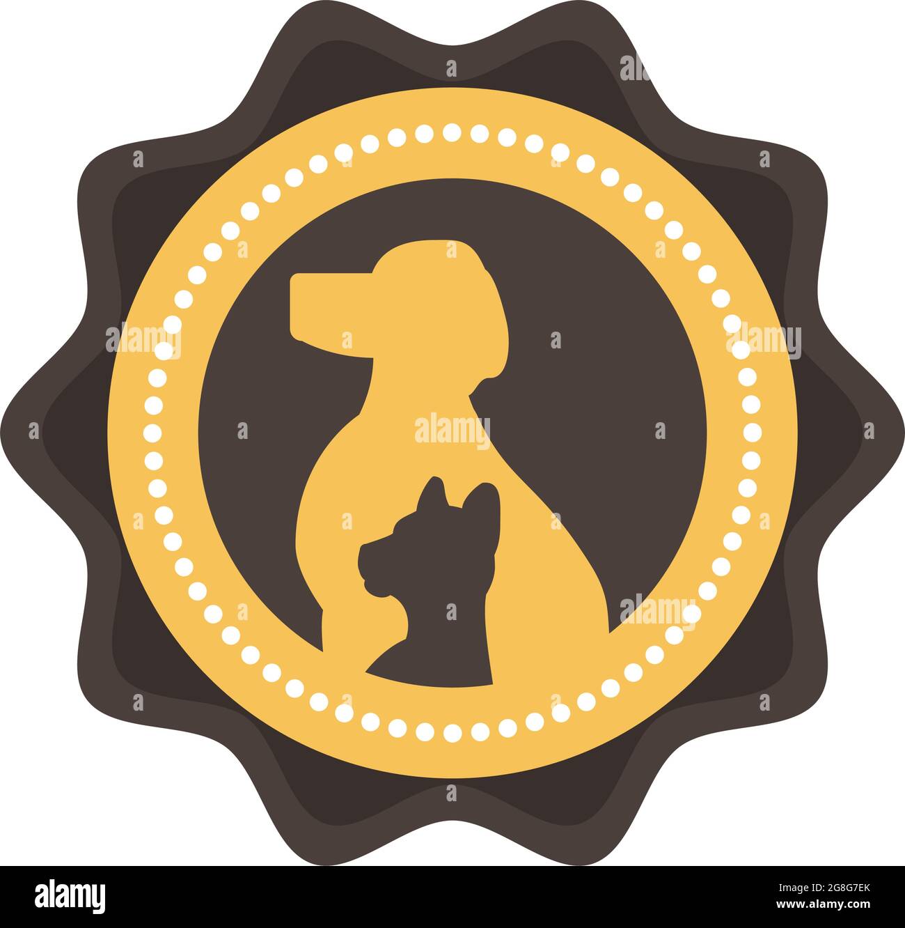 pets animals badge Stock Vector Image & Art - Alamy