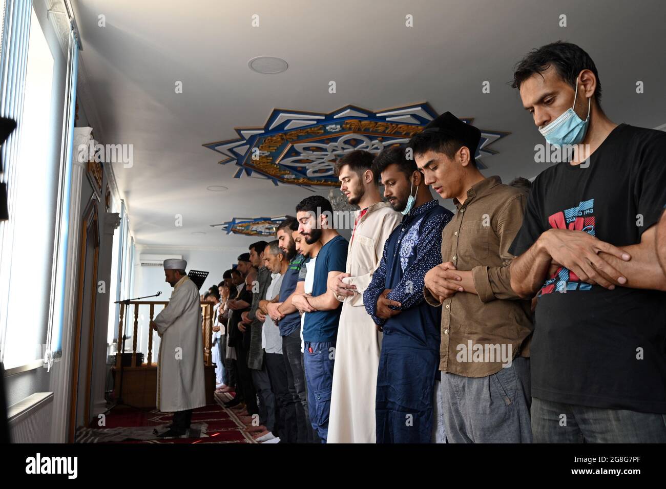 Non Exclusive: SIEVIERODONETSK, UKRAINE - JULY 20, 2021- Devotees pray ...