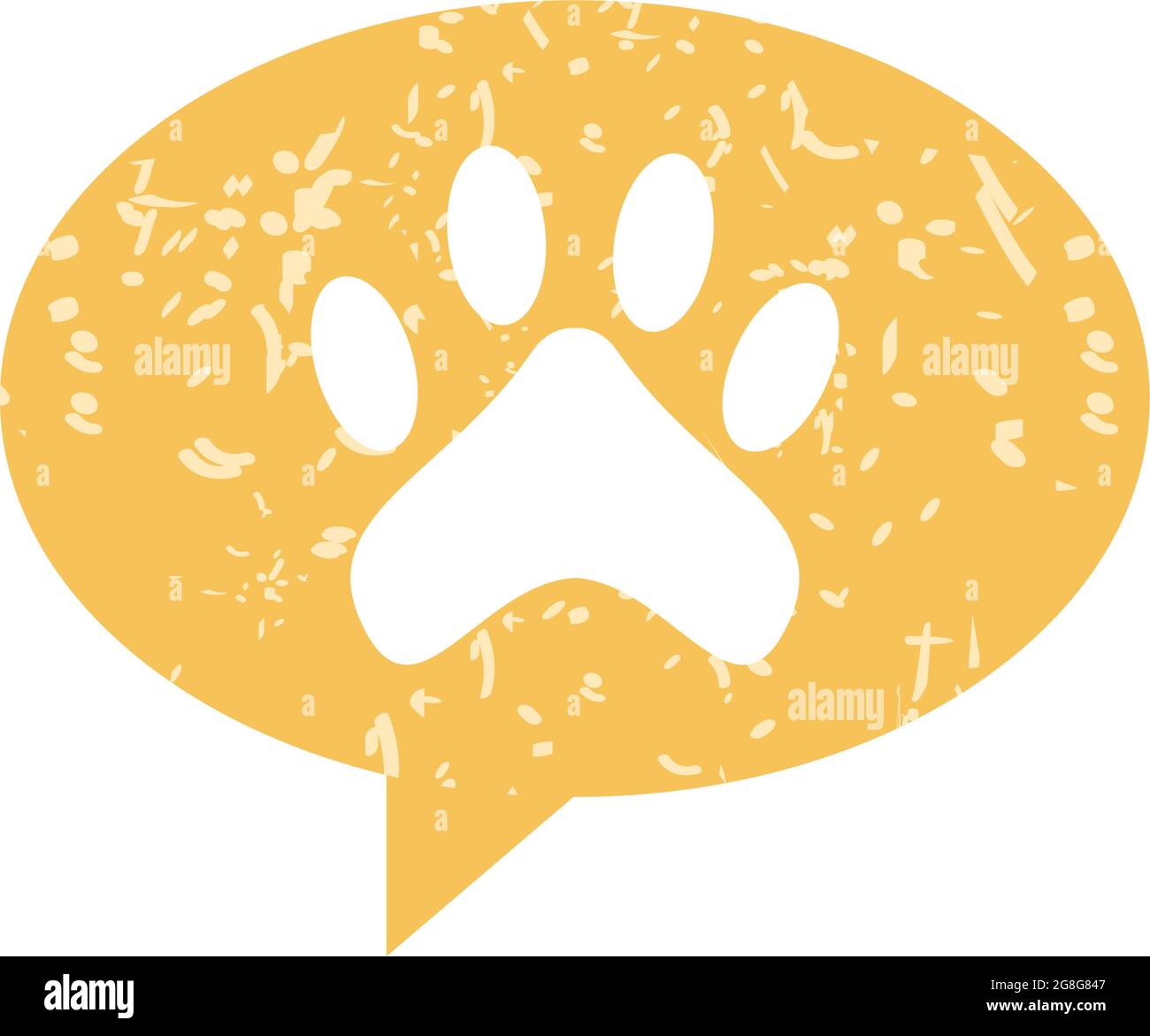 Cat pet speech bubble Stock Vector Images - Alamy