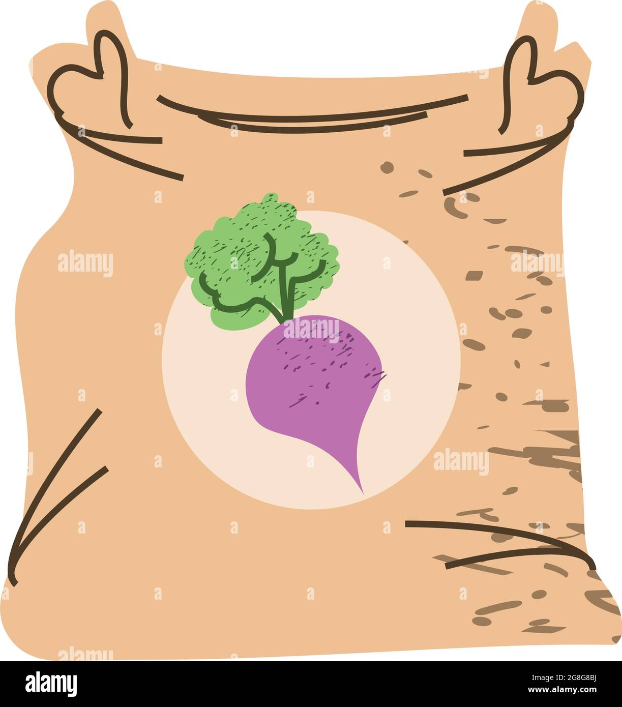 radish sack harvest Stock Vector Image & Art - Alamy