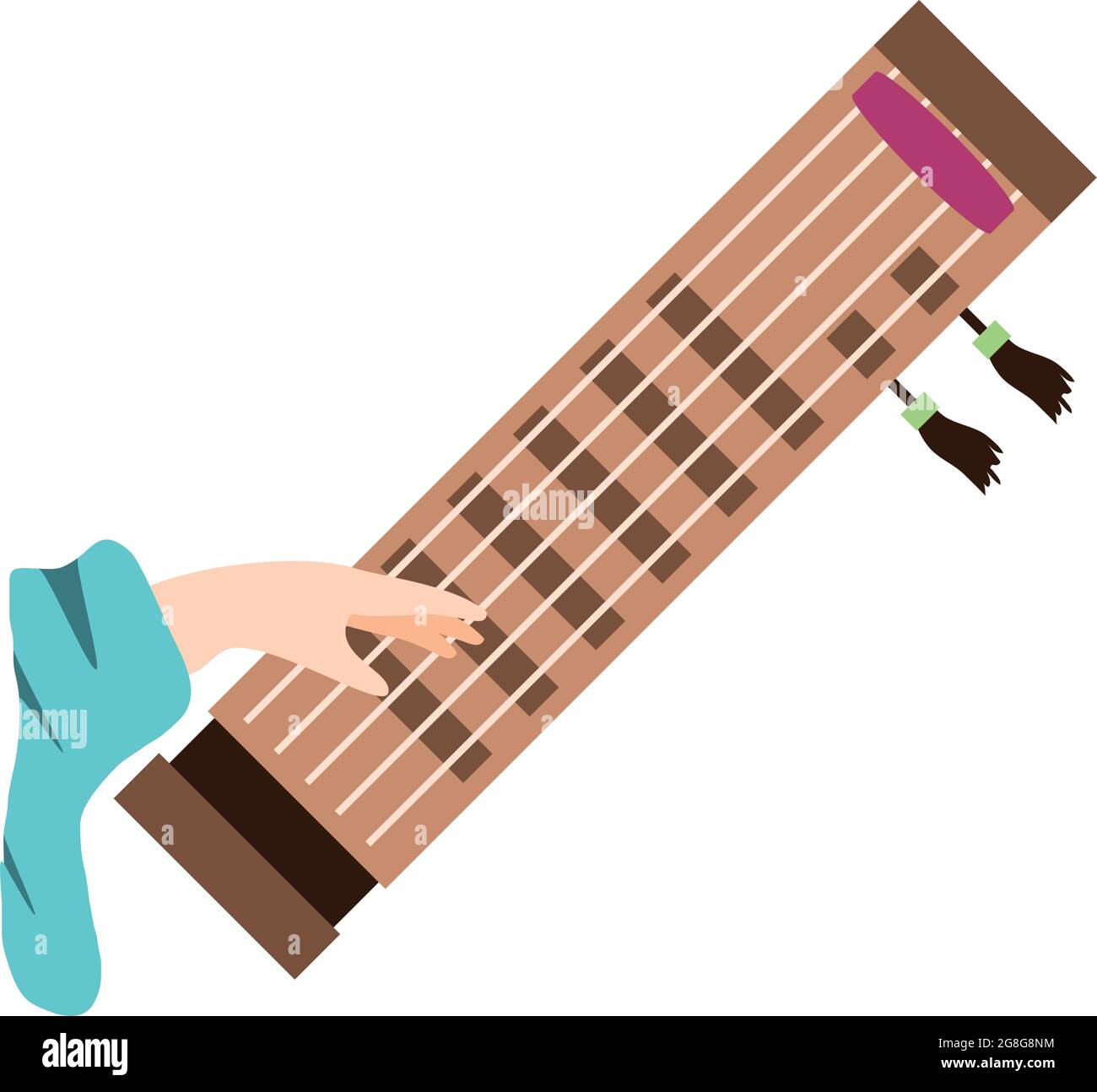 hand with musical instrument gayageum Stock Vector Image & Art - Alamy