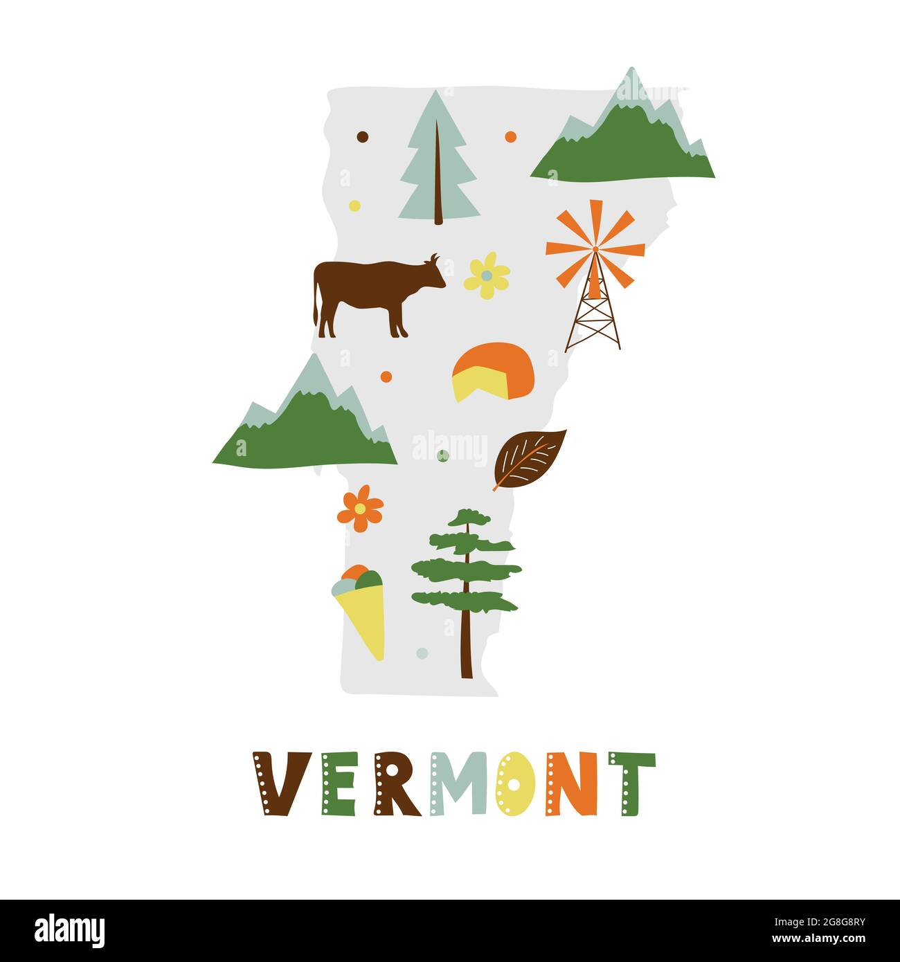 Vermont state forest Stock Vector Images - Alamy