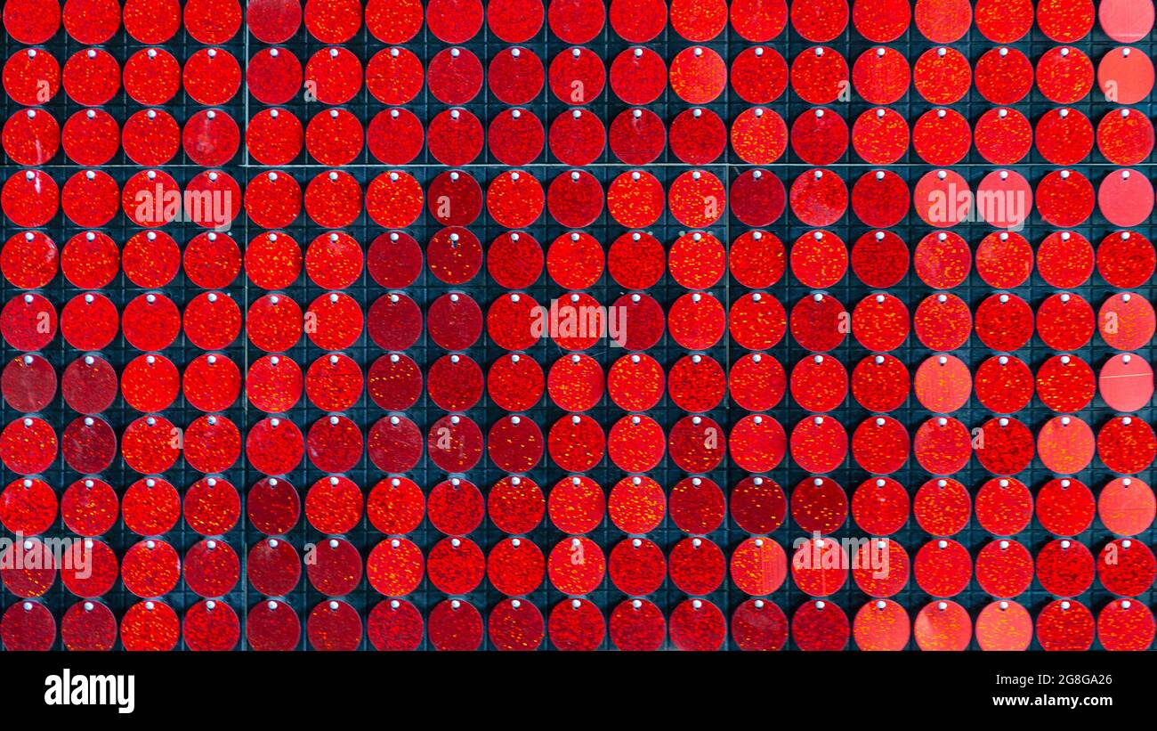 Vivid Red Metallic Dots Sheen Background Stock Photo - Alamy