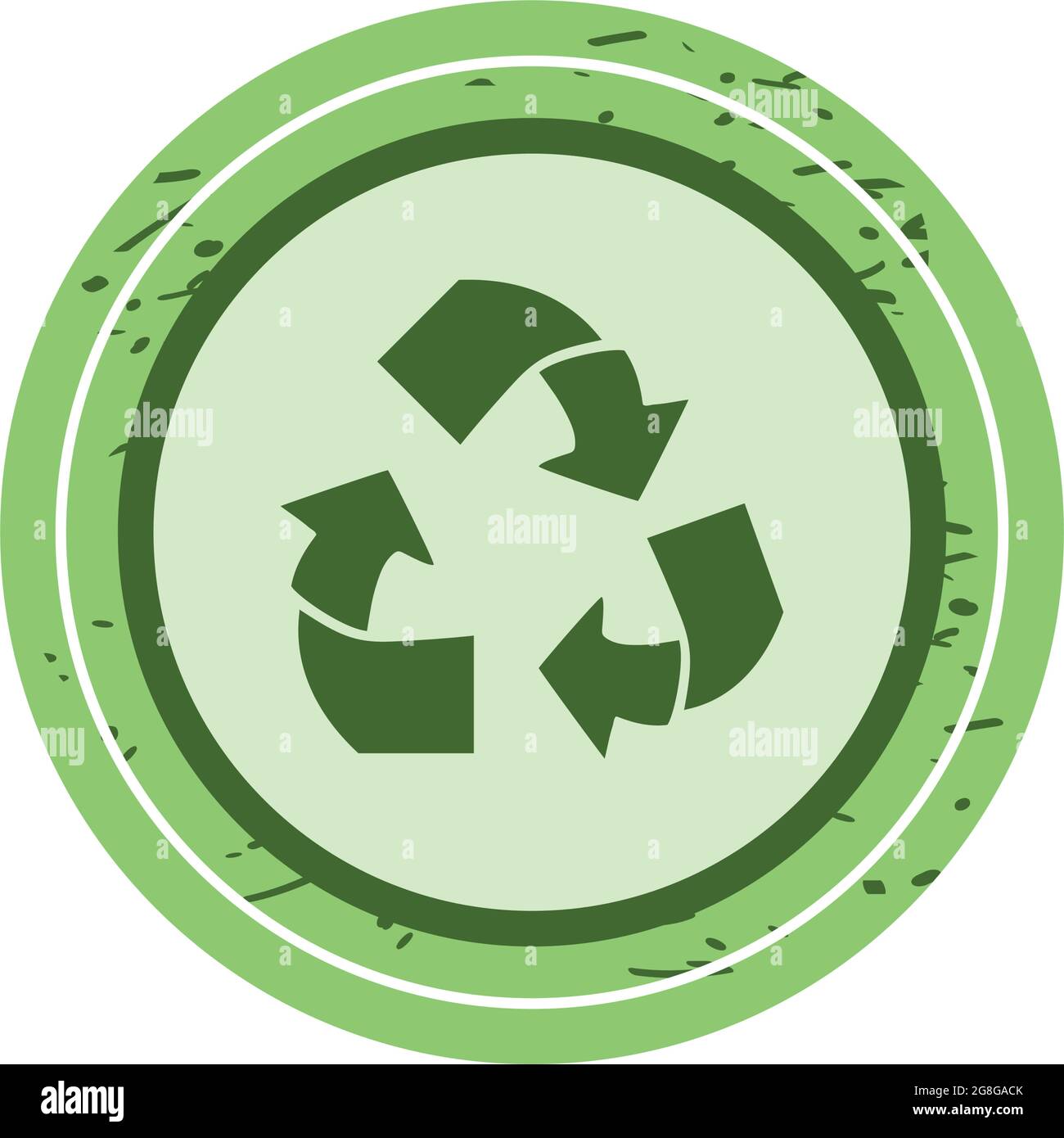 recycle environment badge Stock Vector Image & Art - Alamy