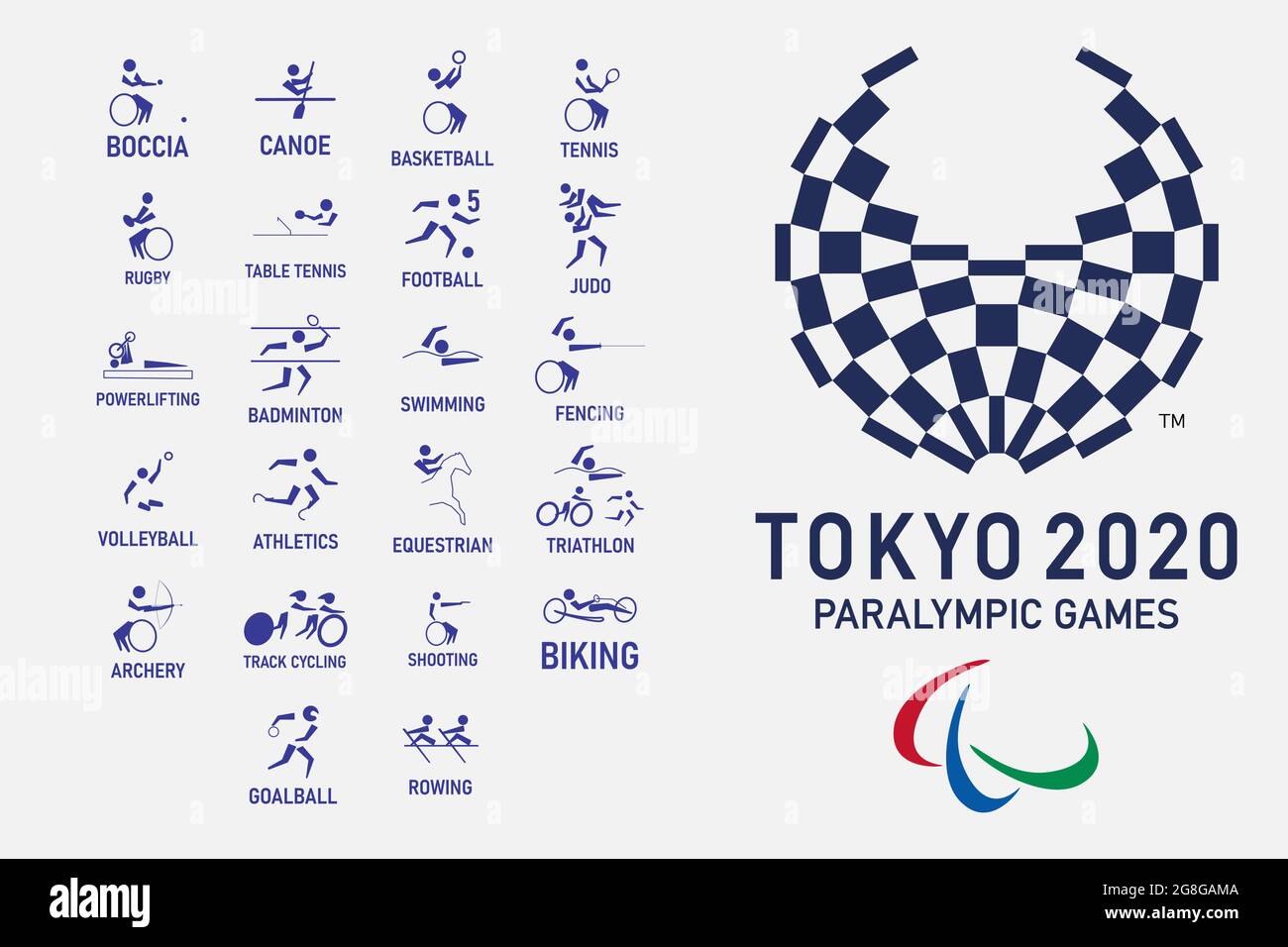 Vector set pictograms summer paralympic games Stock Vector Image & Art ...