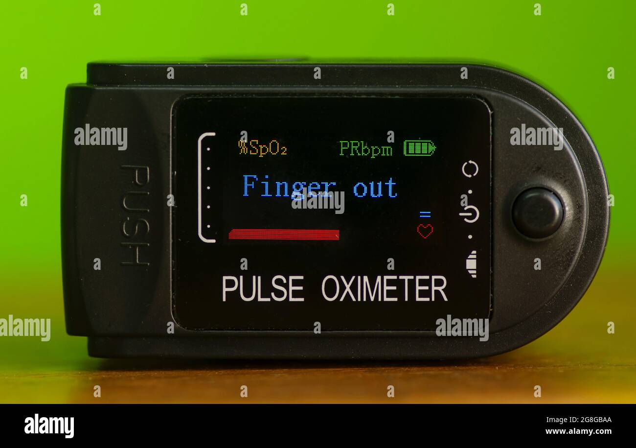 Checking oxygen saturation heart hi-res stock photography and images ...