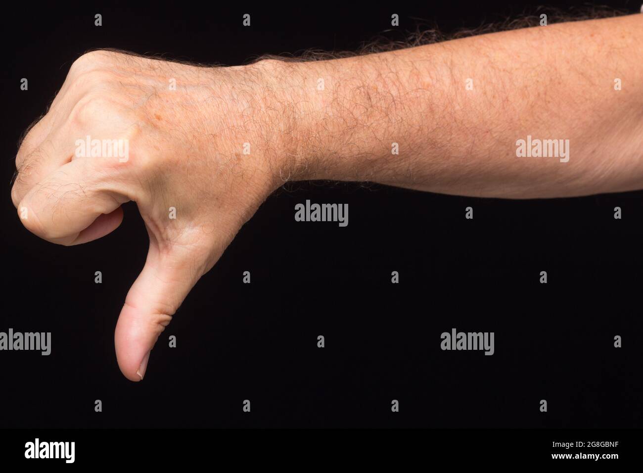 Signs and signals made with the fingers of the hand of an adult male ...