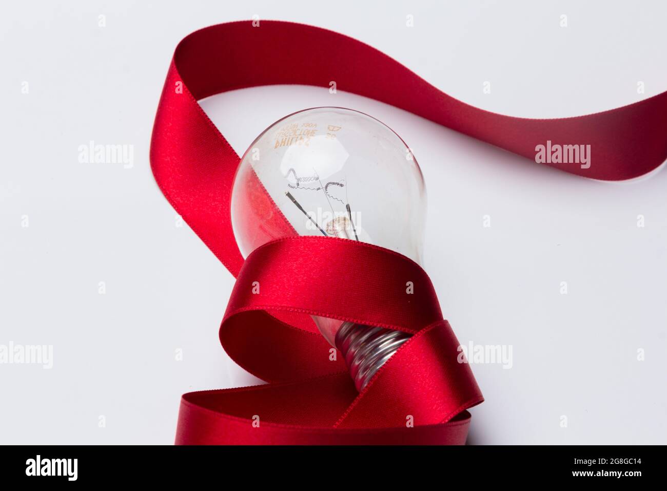 Traditional transparent glass bulb, bulb that works with electric ...