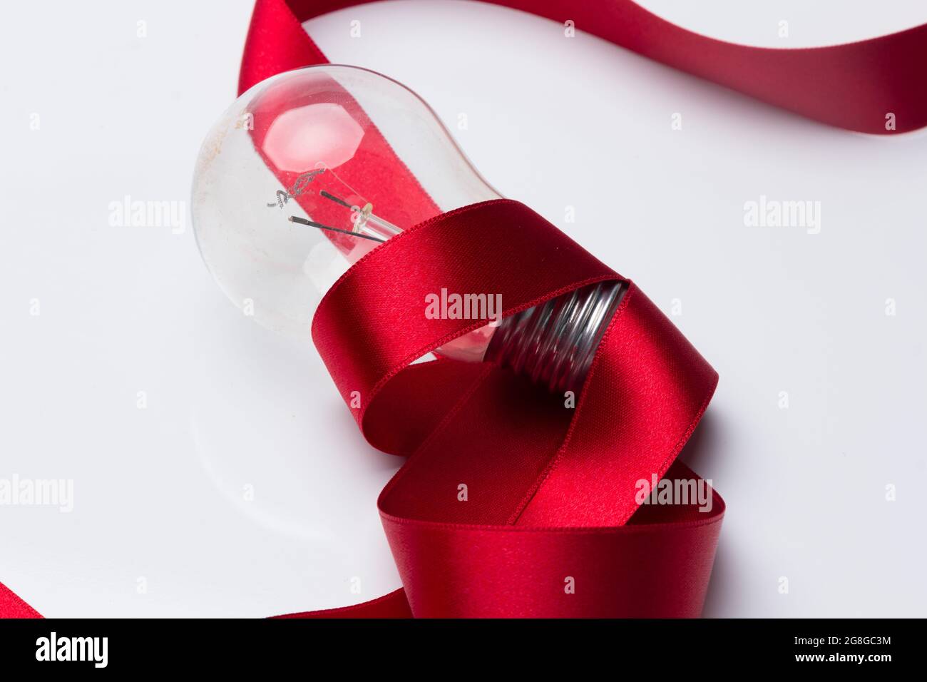 Traditional transparent glass bulb, bulb that works with electric ...