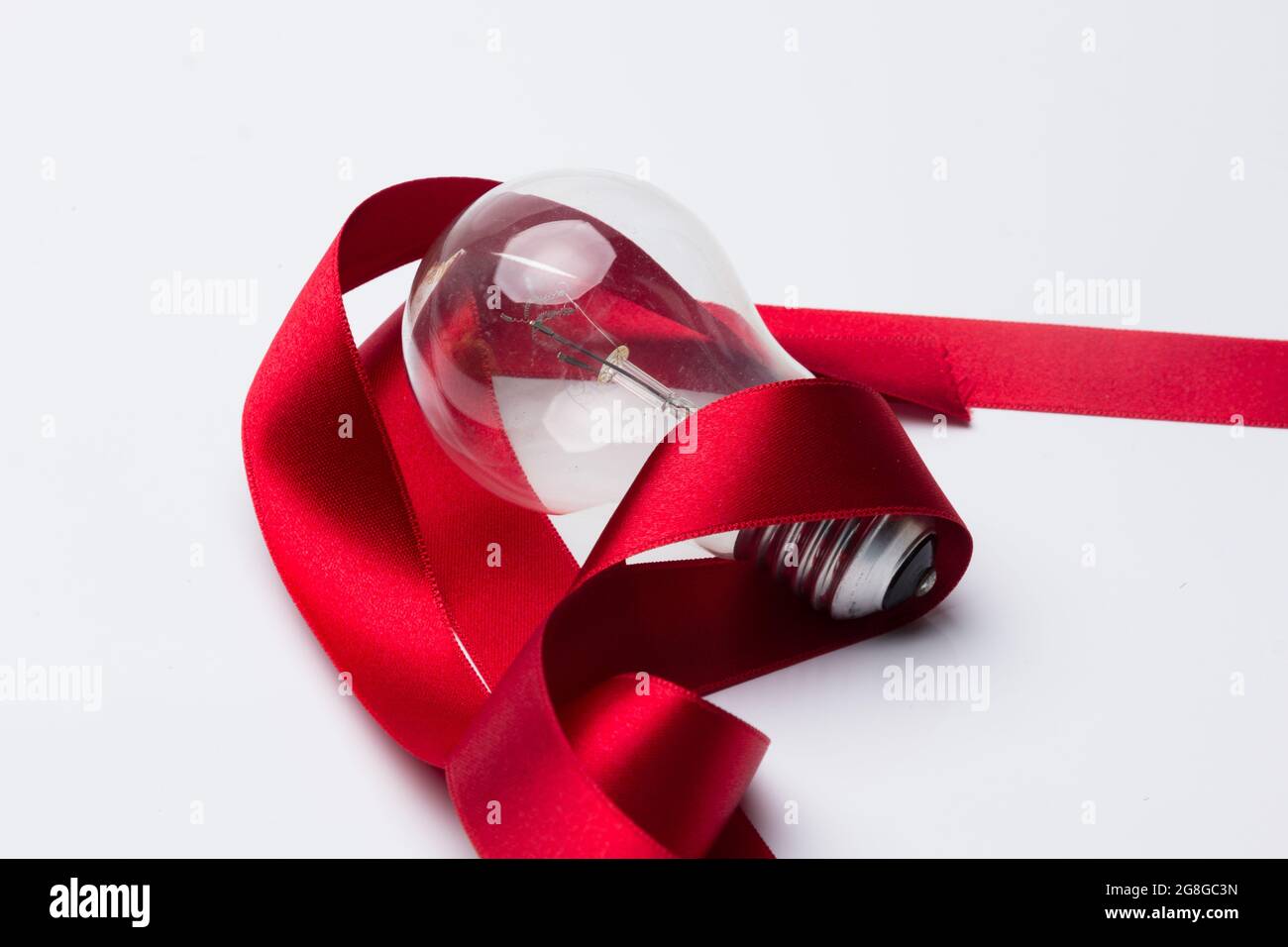 Traditional transparent glass bulb, bulb that works with electric ...