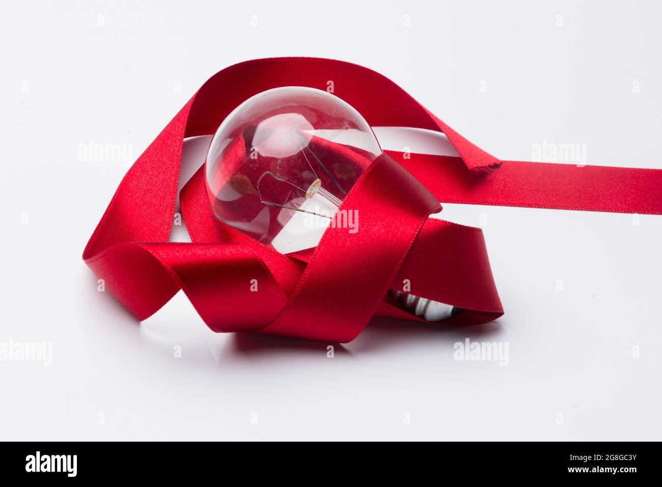 Traditional transparent glass bulb, bulb that works with electric ...