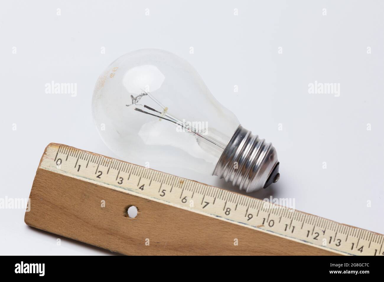 Traditional transparent glass bulb, bulb that works with electric ...