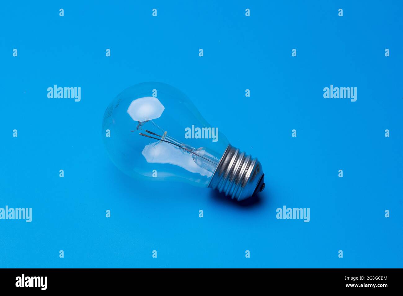 Traditional transparent glass bulb, bulb that works with electric ...