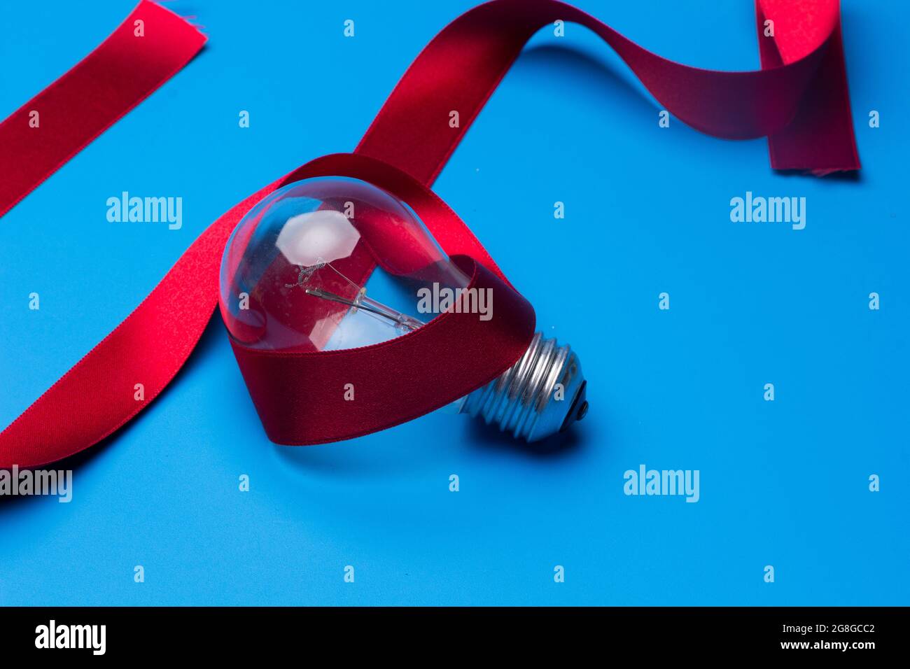 Traditional transparent glass bulb, bulb that works with electric ...