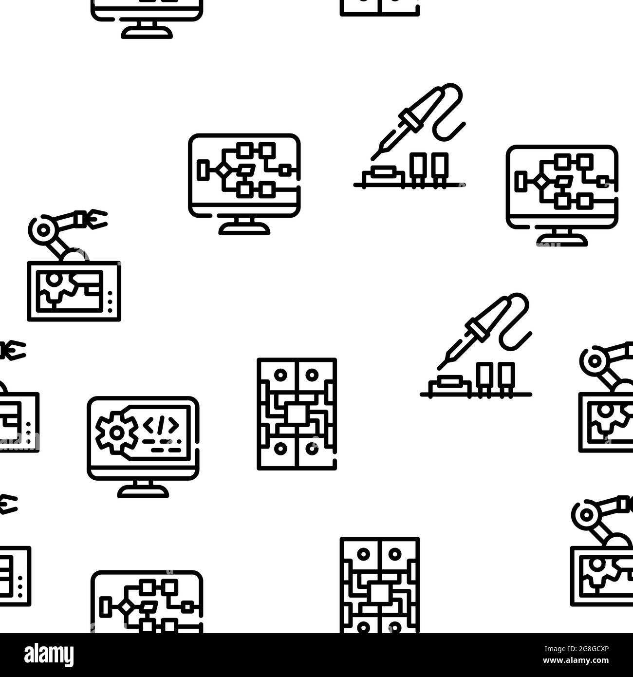 Car engineer digital Black and White Stock Photos & Images - Alamy