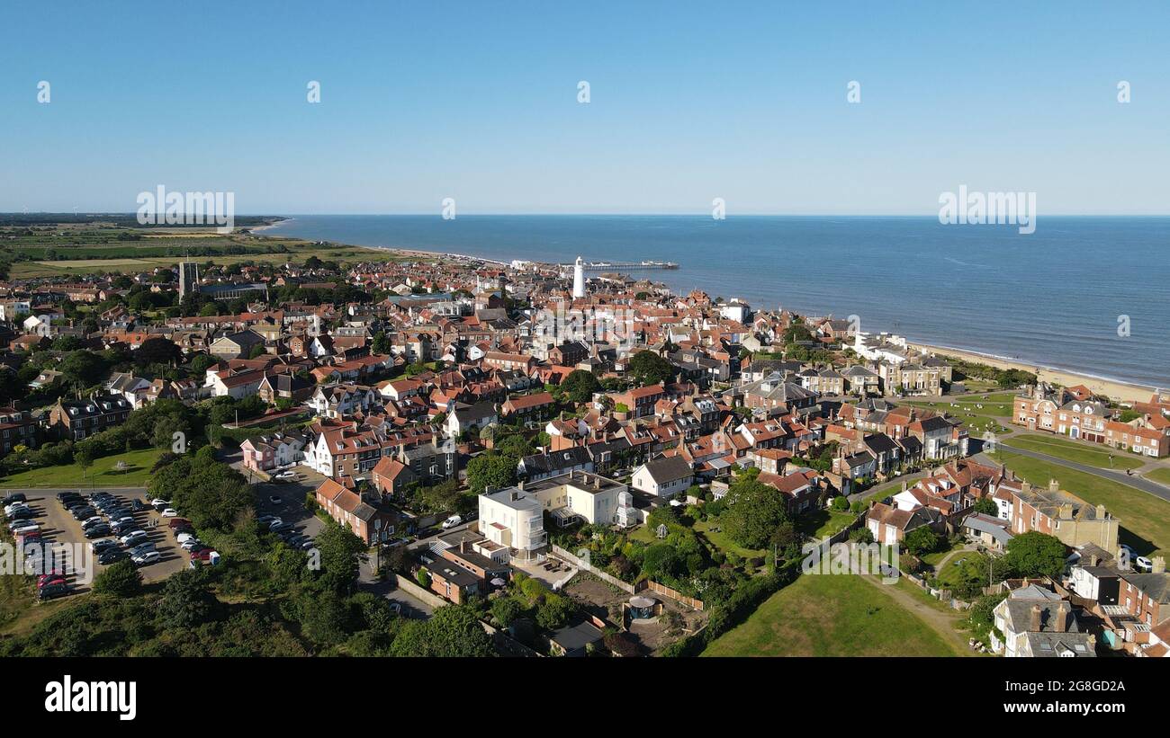 Aerial view southwold suffolk hi-res stock photography and images - Alamy